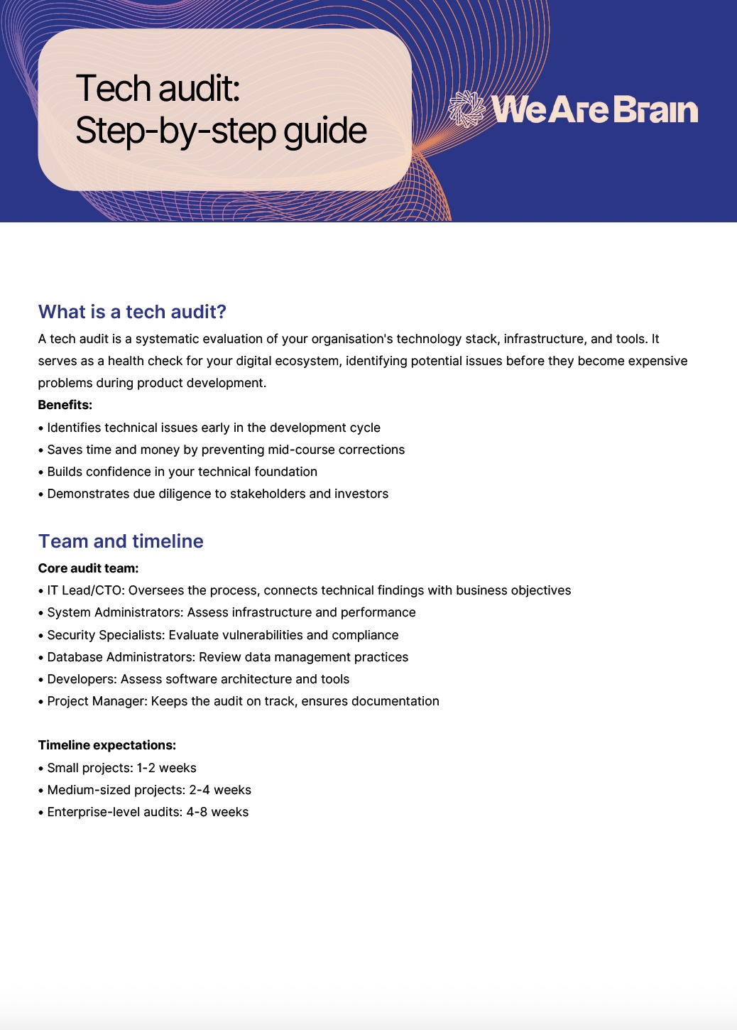 How to conduct a successful tech audit - WeAreBrain